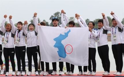 【土人速報】南北統一チームが竹島を含む統一旗を持ち込む【絶対に負けられない戦いがここにもある！】｜カイカイch - 日韓交流掲示板サイト